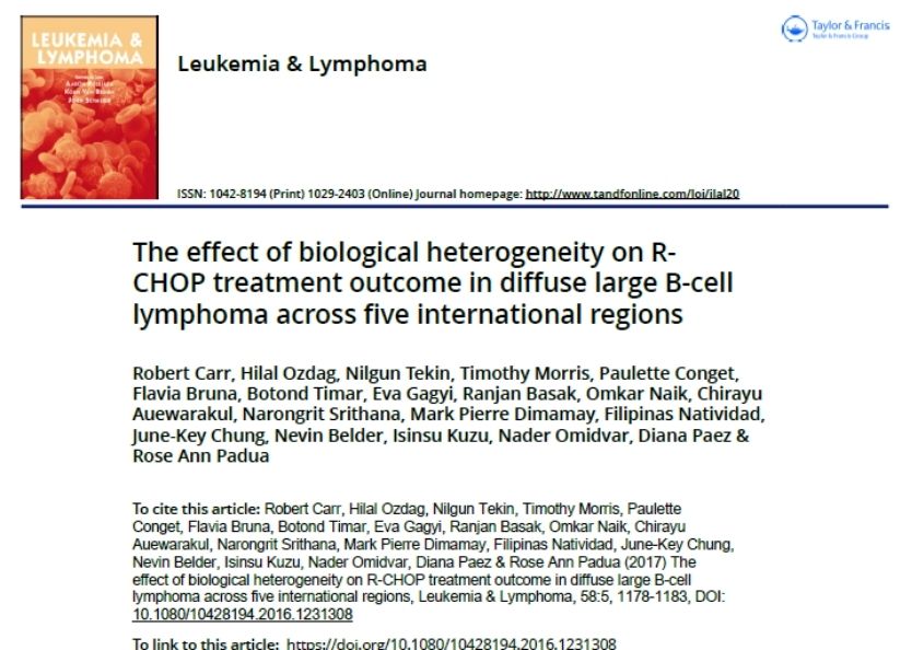 The effect of biological heterogeneity on R-CHOP treatment outcome in ...